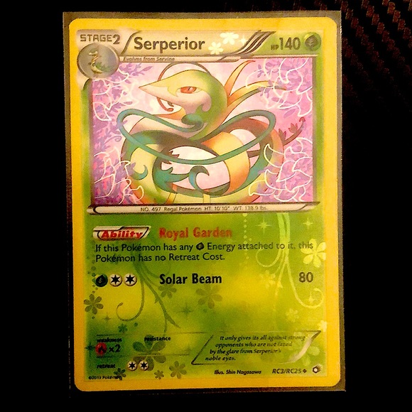 Pokemon | Other | Pristine Serperior Kept In Plastic Sleeve All Of Its ...
